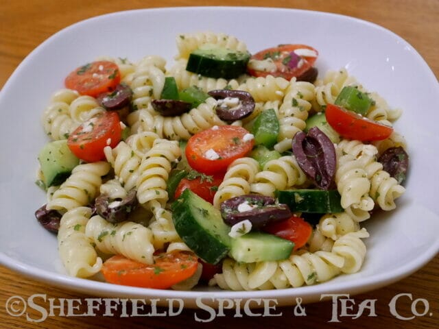 Greek Pasta Salad - Sheffield Spice & Tea Co